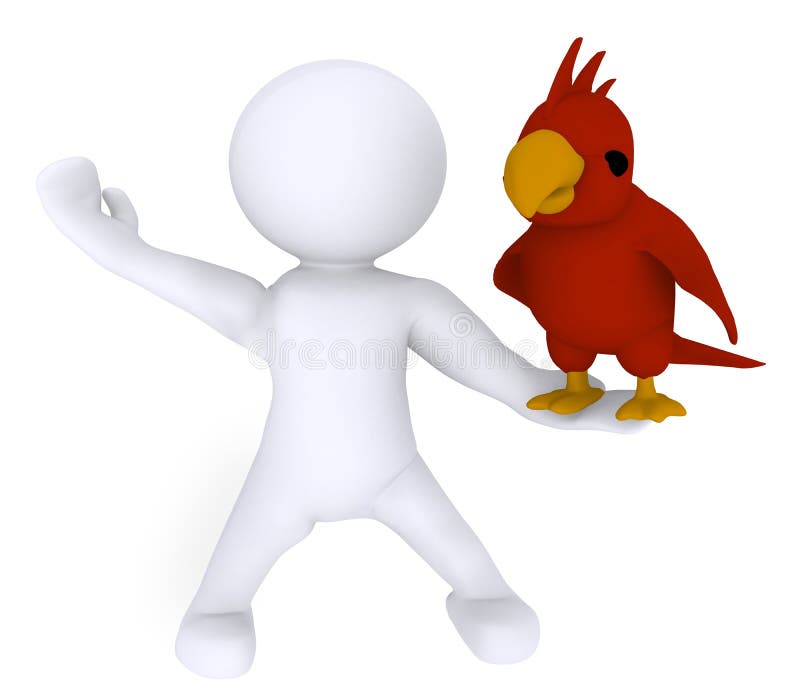 Fly bird, fly stock illustration. Illustration of parrot - 37951438