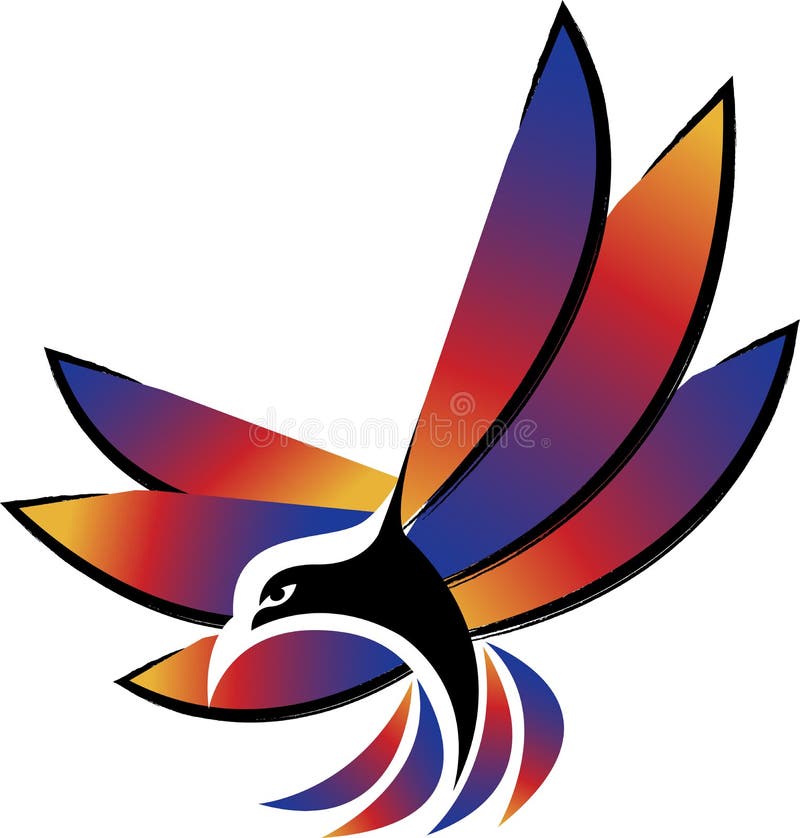 Fly bird logo stock vector. Illustration of clip, decorative - 51881066