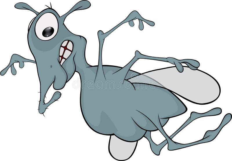 Fly. Cartoon stock vector. Illustration of flight, creepy - 29342228