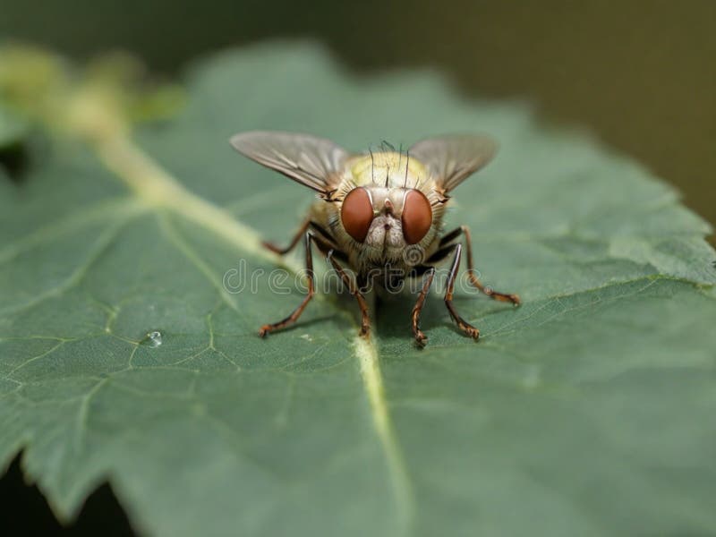 Close up of fly stock illustration. Illustration of animal - 305584821