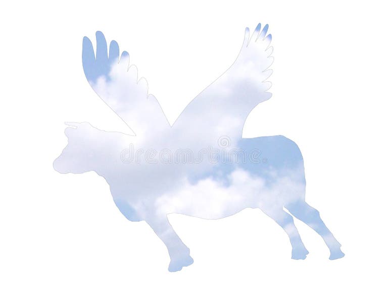 Cow Flying Sky Stock Illustrations – 740 Cow Flying Sky Stock ...