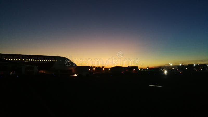 Fly at Dawn stock image. Image of dawn, airport, runway - 115195097