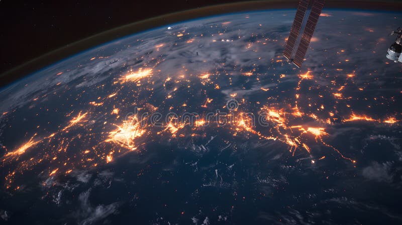 Fly into Deep Space. Spacecraft Successful Launch Stock Illustration ...