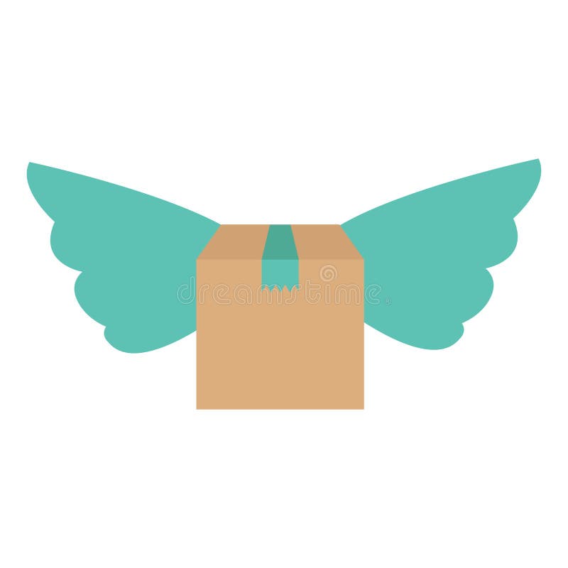 Fly Delivery Logo Icon Design Stock Vector - Illustration of branding ...