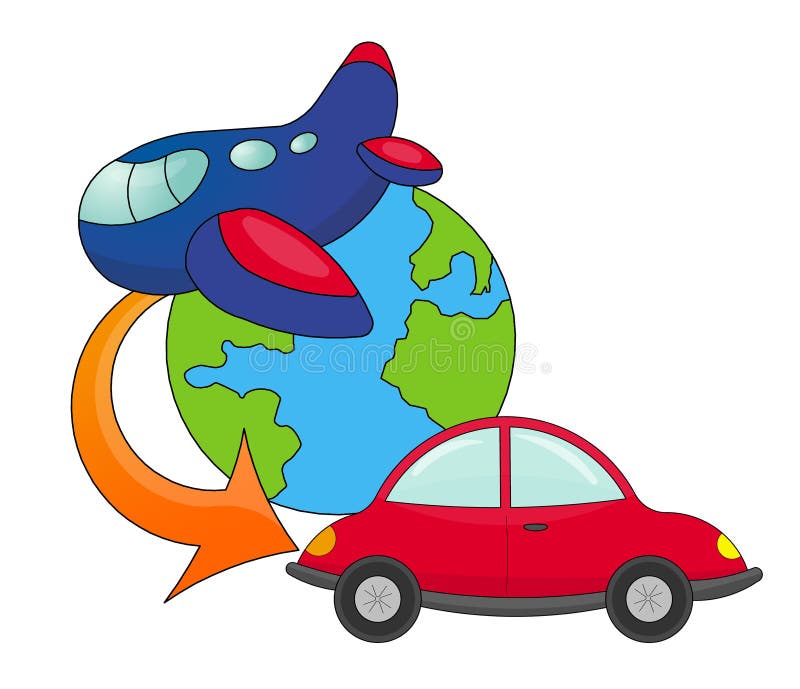 Car Driving Around World Illustration Stock Illustrations – 79 Car ...