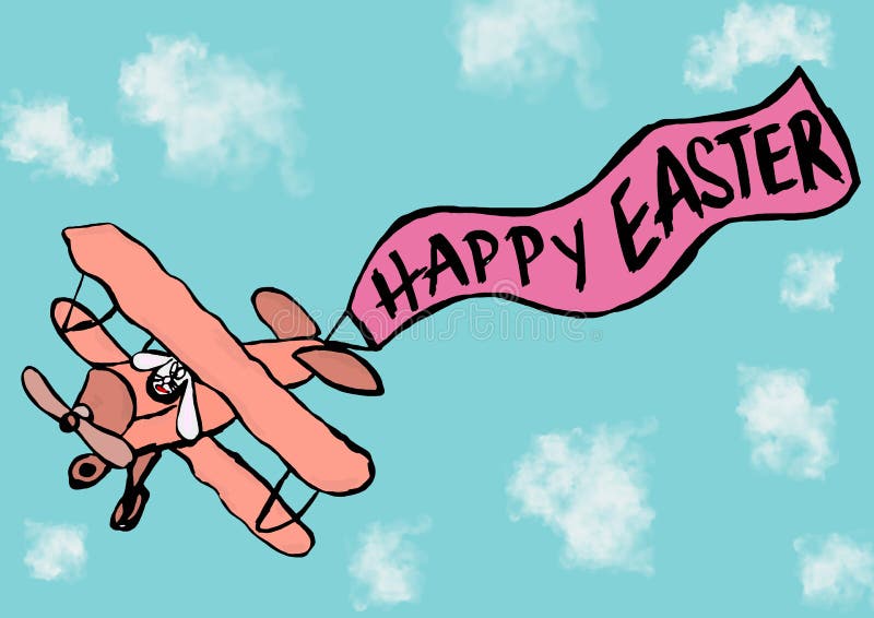 Fly Easter stock illustration. Illustration of message - 67521525