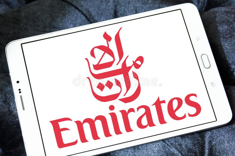 Fly emirates logo editorial image. Image of logos, planes - 94918470