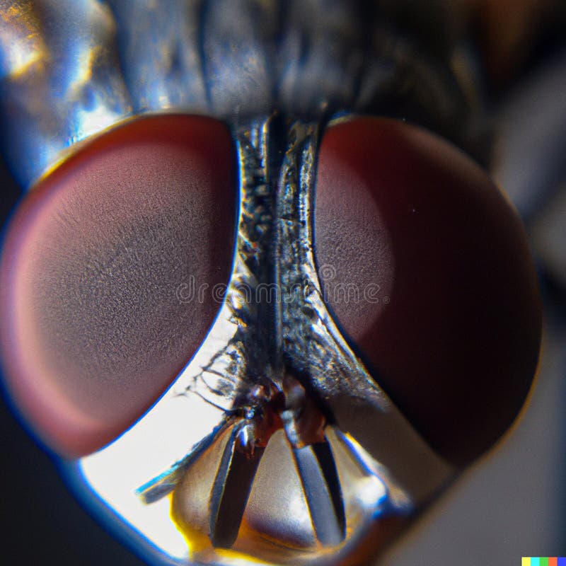 Fly eyes stock photo. Image of yellow, antennae, detail - 259351834