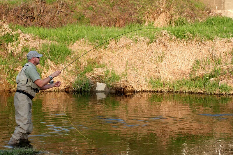 Fly fishing stock photo. Image of flow, summer, lure - 14059168