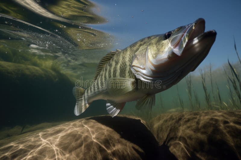 Fly Fishing Requires Skill and Patience. Generative Ai Stock Photo ...