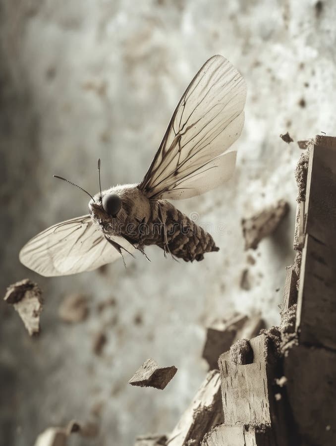 Fly in flight stock photo. Image of outdoor, generated - 375893890