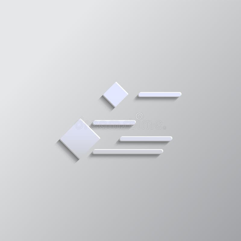 Flying Objects Set Vintage Icons Isolated Stock Vector - Illustration ...