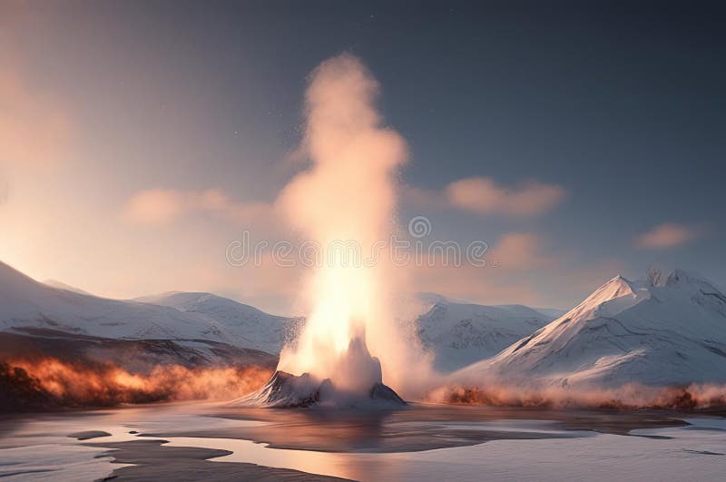 Fly Geyser stock illustration. Illustration of tourism - 314201038
