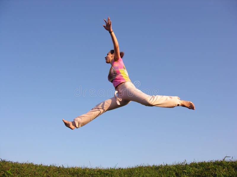 Fly girl stock image. Image of fall, autumn, active, physical - 195291