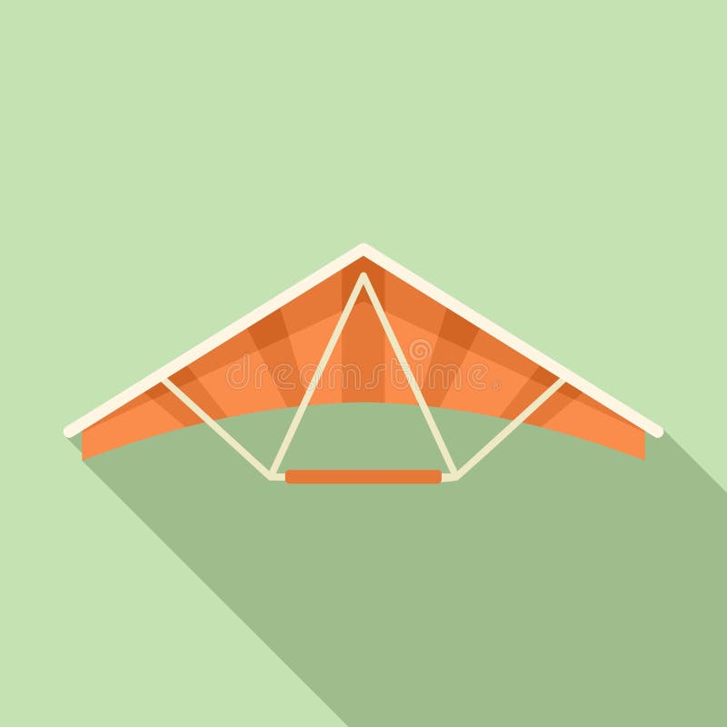 Fly Glider Icon Flat Vector. Para Air Stock Illustration - Illustration ...
