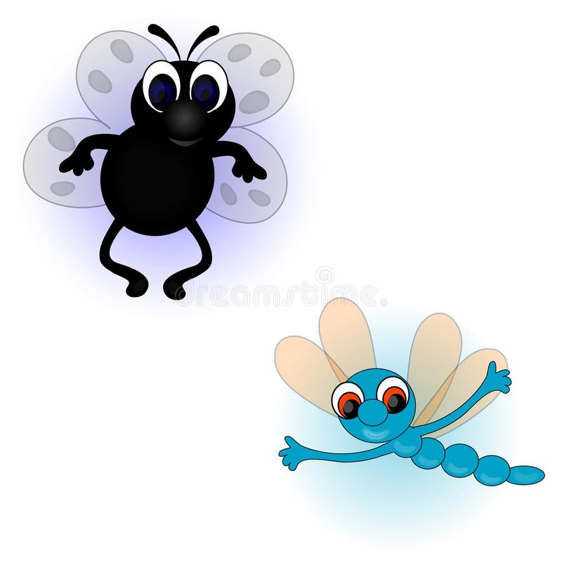 Kind Fly from a Cartoon Film Stock Vector - Illustration of animals ...