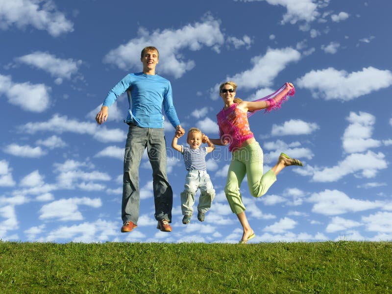 Fly happy family stock image. Image of happy, family, father - 647009