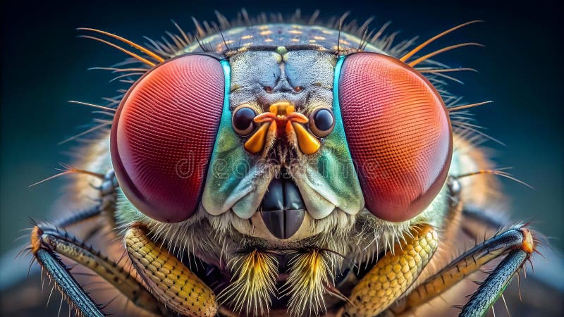Fly Head - Cross Section Cut Under the Microscope â€“ Microscopic View ...