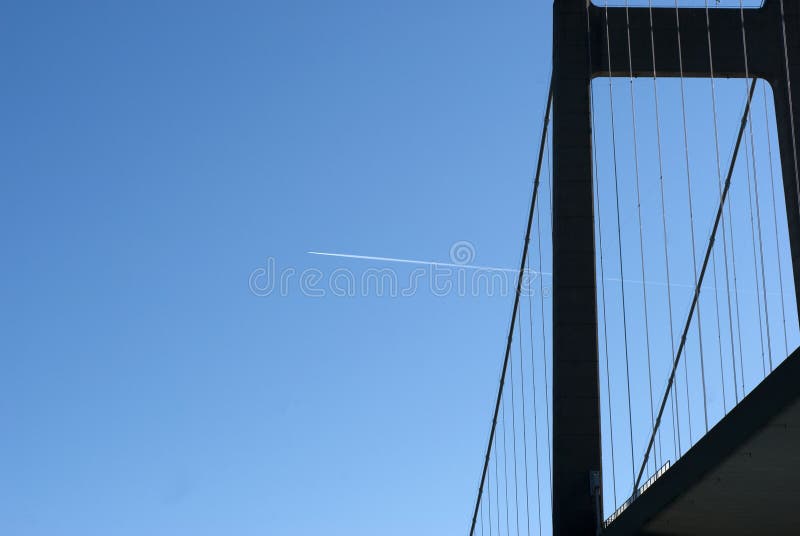 Fly high over bridge stock image. Image of outdoors, denmark - 23569085