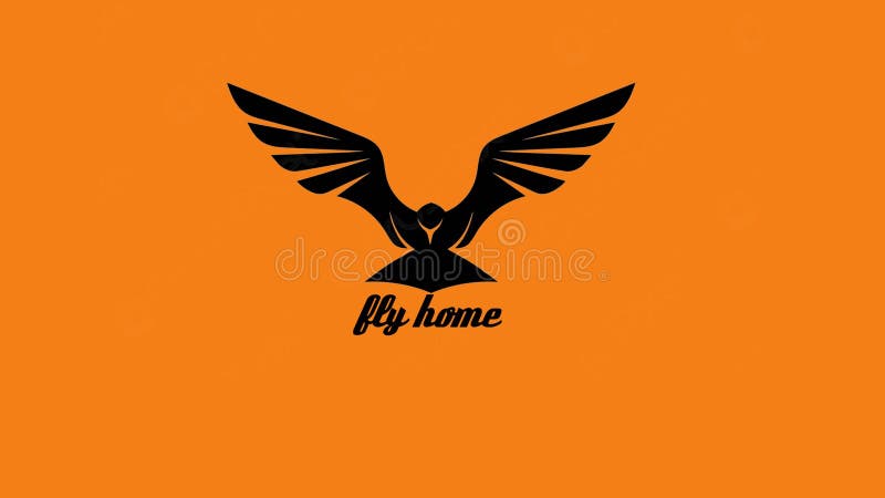 Fly home stock illustration. Illustration of logo, great - 229747488