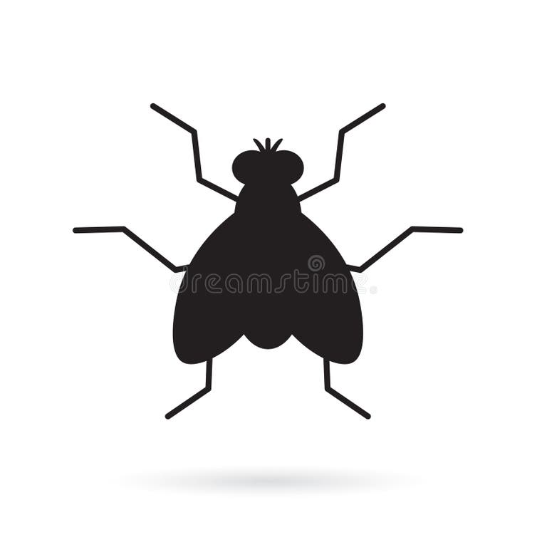 Fly insect icon stock vector. Illustration of flying - 157195648
