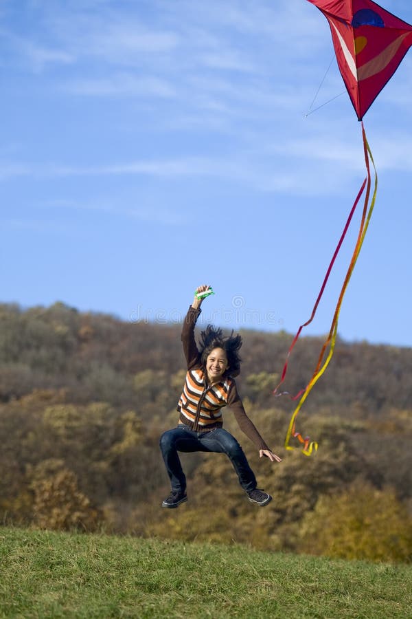 Fly a kite stock photo. Image of leisure, time, fall, weather - 7033528