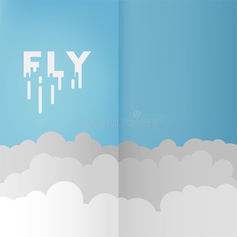 Fly motivation message stock vector. Illustration of happy - 280654779