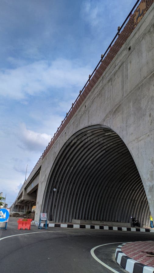 The Fly Over Bridge Which is Still Under Construction Stock Image ...