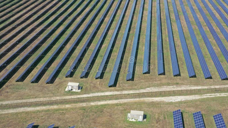 Fly Over Many Panels of Solar Cells Stock Video - Video of panels ...