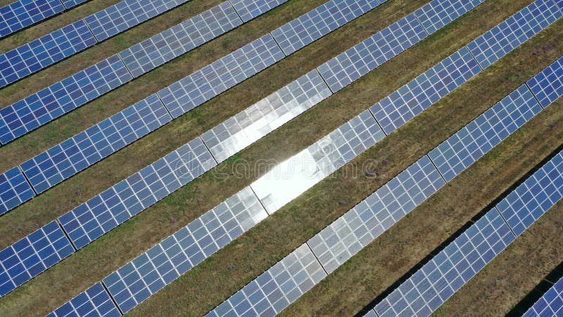 Fly Over Many Panels of Solar Cells Stock Video - Video of ecology ...