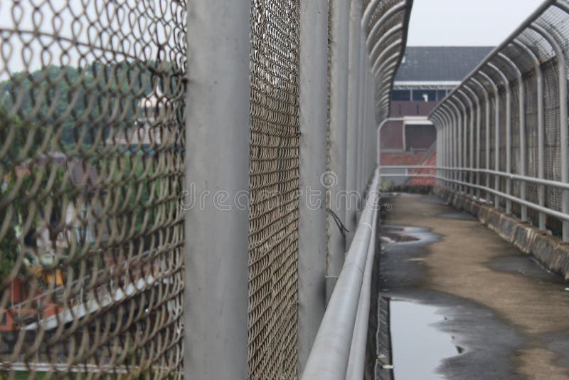 Fly Over or Overpass or Pedestrian Bridge in Indonesia Stock Image ...