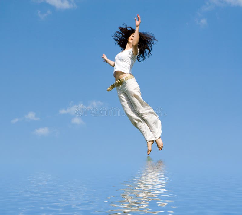 Fly over sea stock photo. Image of active, family, nature - 7964166