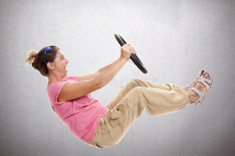 Girl try to fly stock image. Image of female, beauty - 13214761