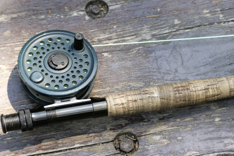 Fly Rod stock photo. Image of line, real, fishing, wood - 3498644
