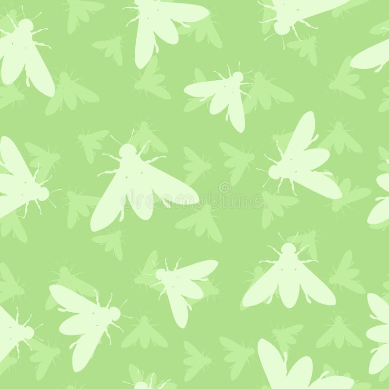 Insects_background_stylized_butterflies_fly_bee_ant_grasshoppers Print ...