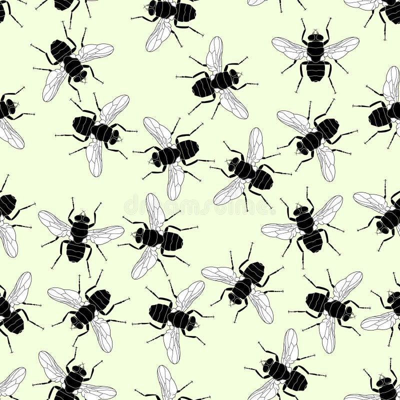 Seamless Repeating Ant Pattern Stock Vector - Illustration of repeating ...