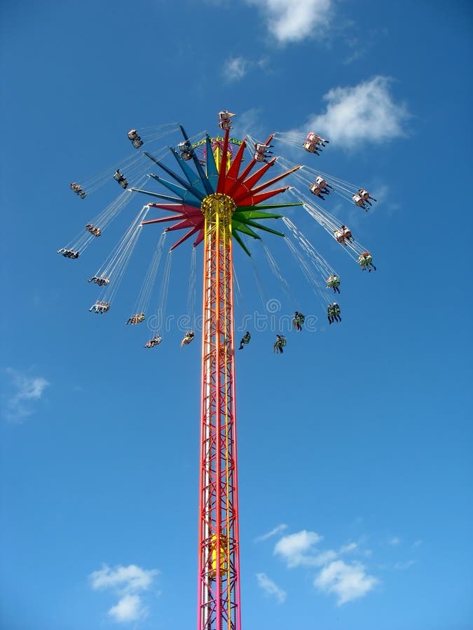 Fly in the Sky - Big Colourful Carousel. Editorial Photo - Image of ...
