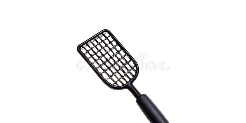 Fly Swatter with Black Handle. Pest Control and Household Tool Isolated ...