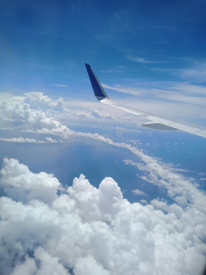 Fly To the Sky among Clouds Stock Image - Image of blue, complete ...