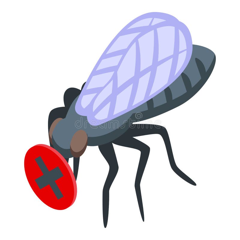 Fly Tsetse Icon Isometric Vector. Insect Pest Stock Vector ...