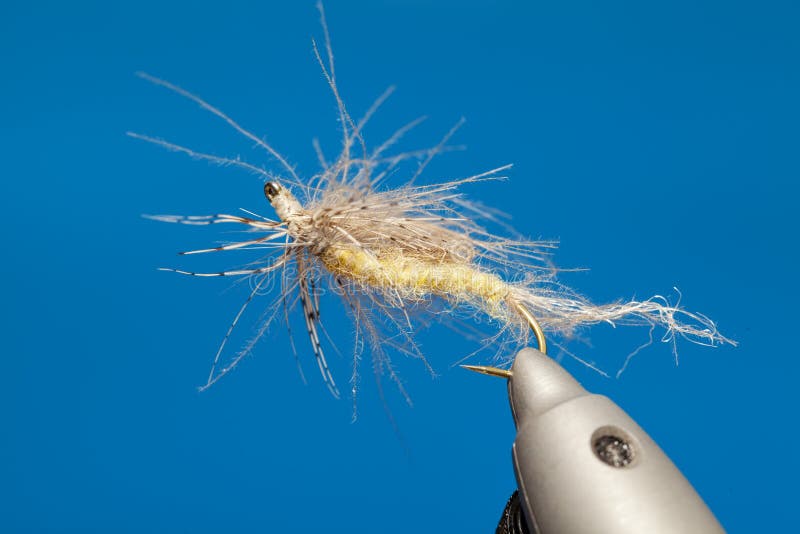 Fly tying hooks stock photo. Image of isolated, artificial - 143373186