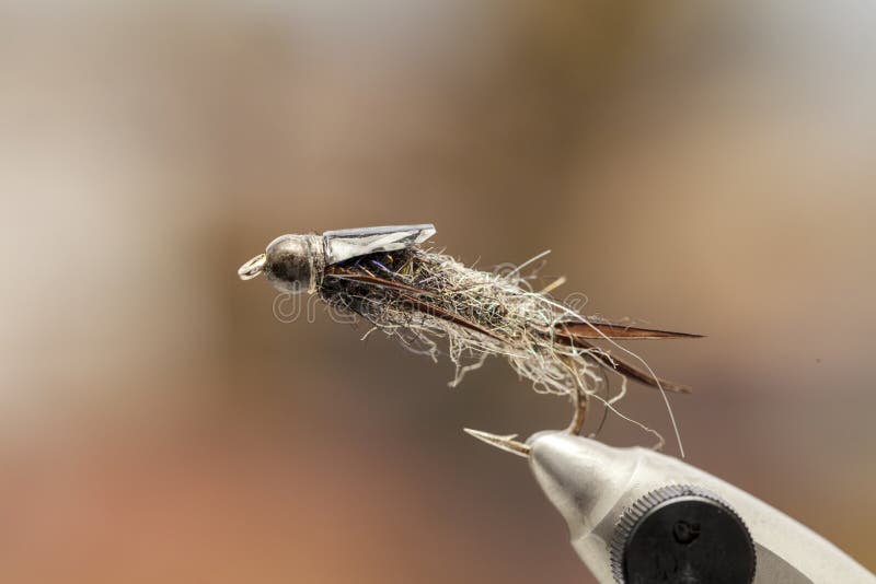 Fly tying hooks stock photo. Image of barb, luring, artificial - 144860618