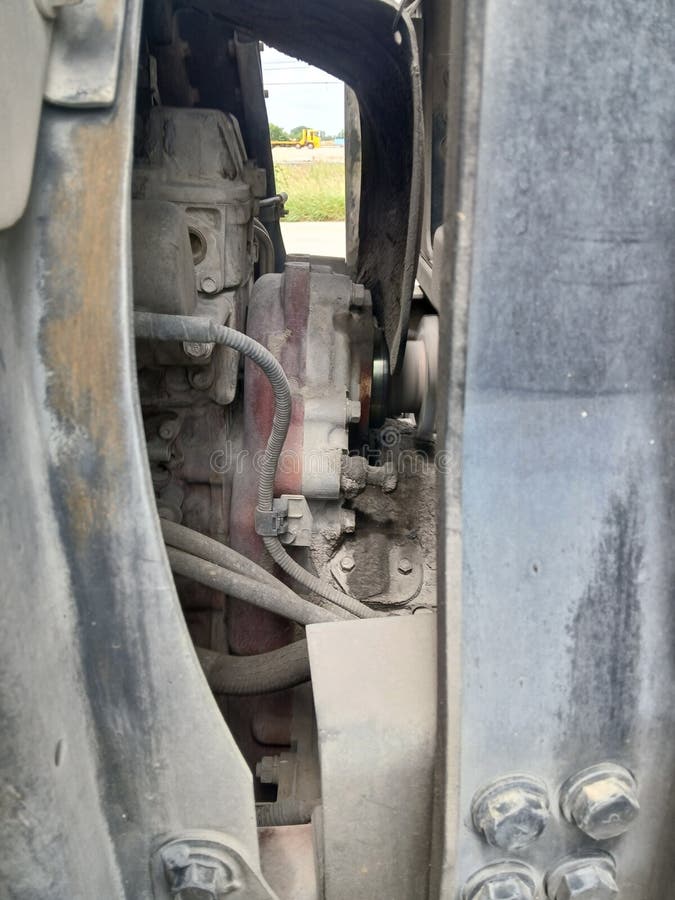 Fly wheel pto transmission stock photo. Image of trans - 364818800