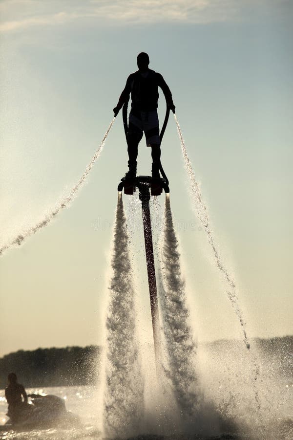 Flyboad stock photo. Image of summer, water, volga, flyboard - 89160390