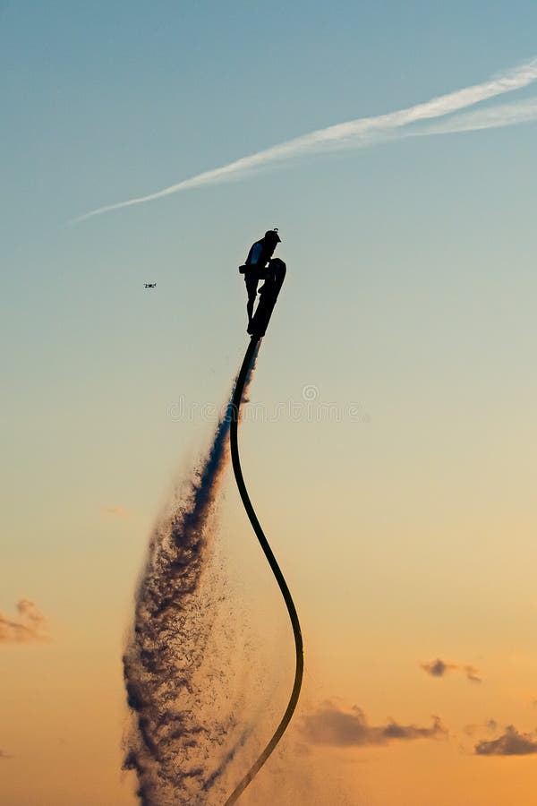 Flyboard Extreme, Man Flyboarding at Sunset, Key West South Florida ...