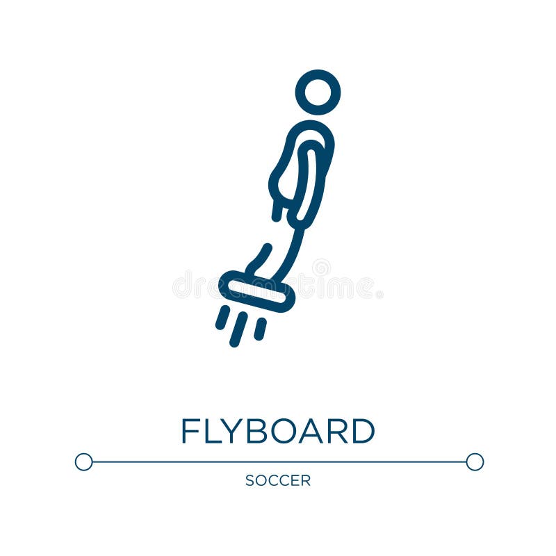 Flyboard Icon. Linear Vector Illustration from X Treme Collection ...