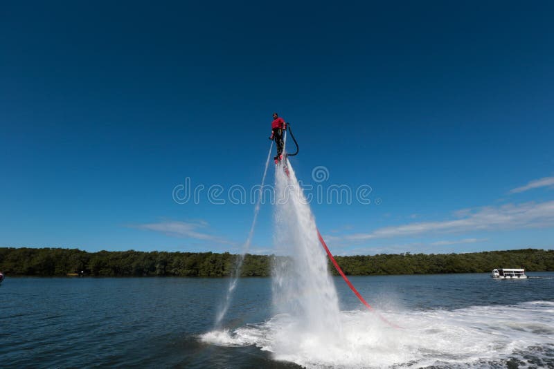 Flyboard editorial photo. Image of hovering, summertime - 45801336