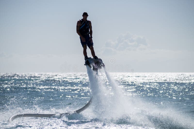 Flyboarding editorial photo. Image of flyboarding, leeward - 43813671