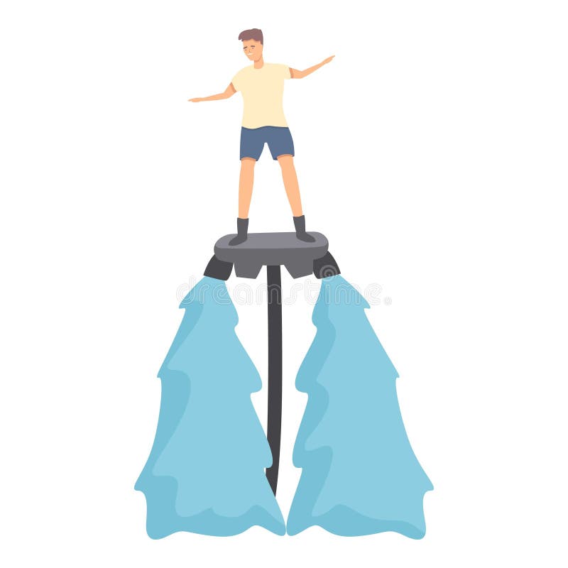 Flyboard Cartoon Stock Illustrations – 86 Flyboard Cartoon Stock ...