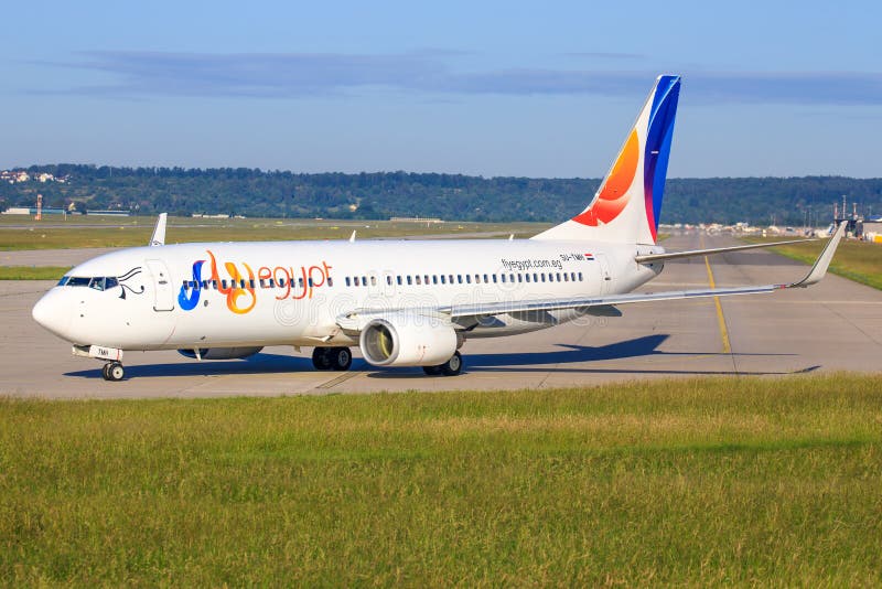 FlyEgypt Boeing 737-8GJWL editorial image. Image of flyegypt - 119698105